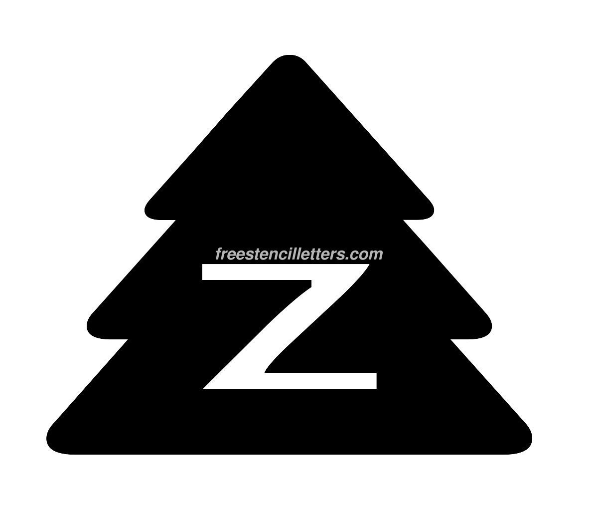 Print Z Letter Stencil Free Stencil Letters